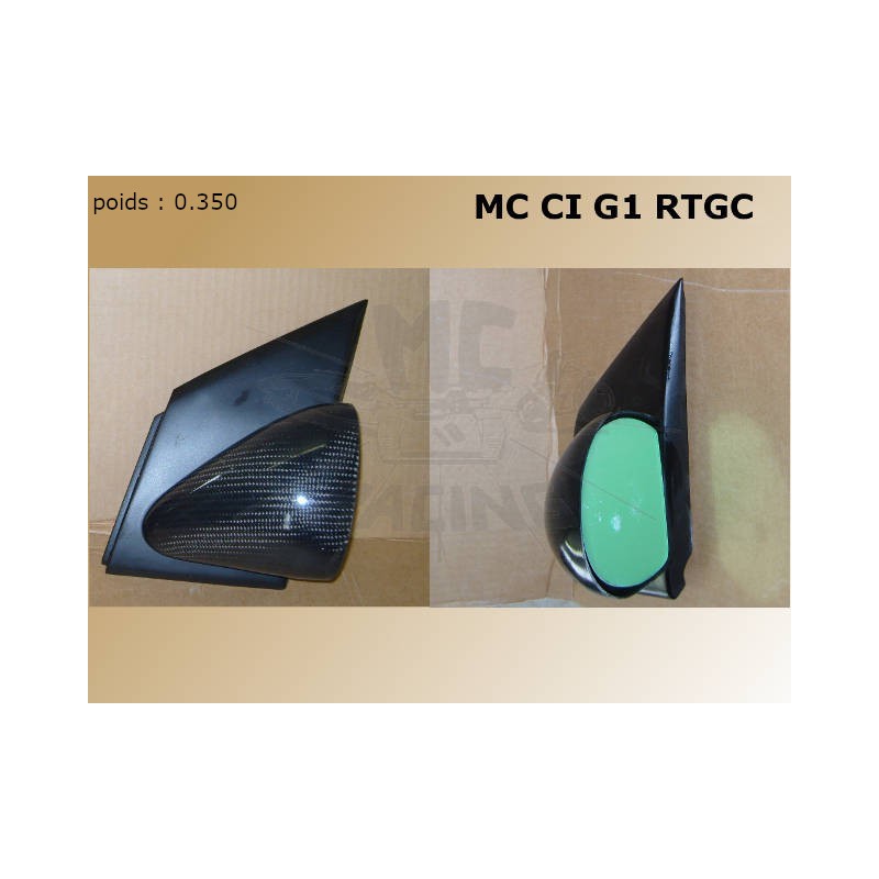 RETRO GAUCHE CITROEN C2 POLYESTER / CARBONE